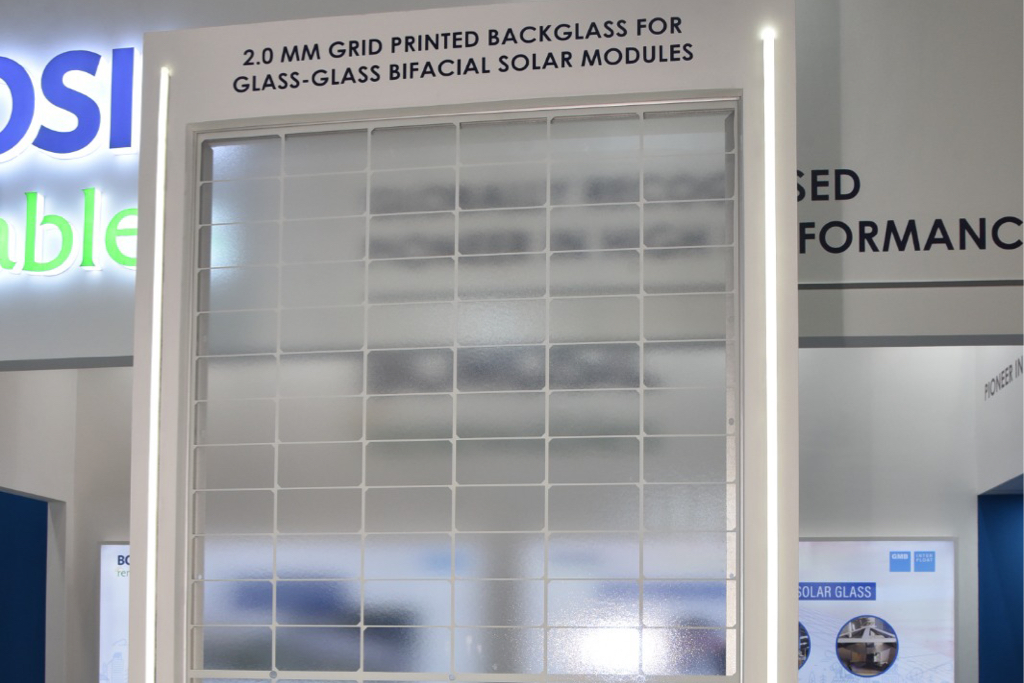 Grid Printed Solar Glass